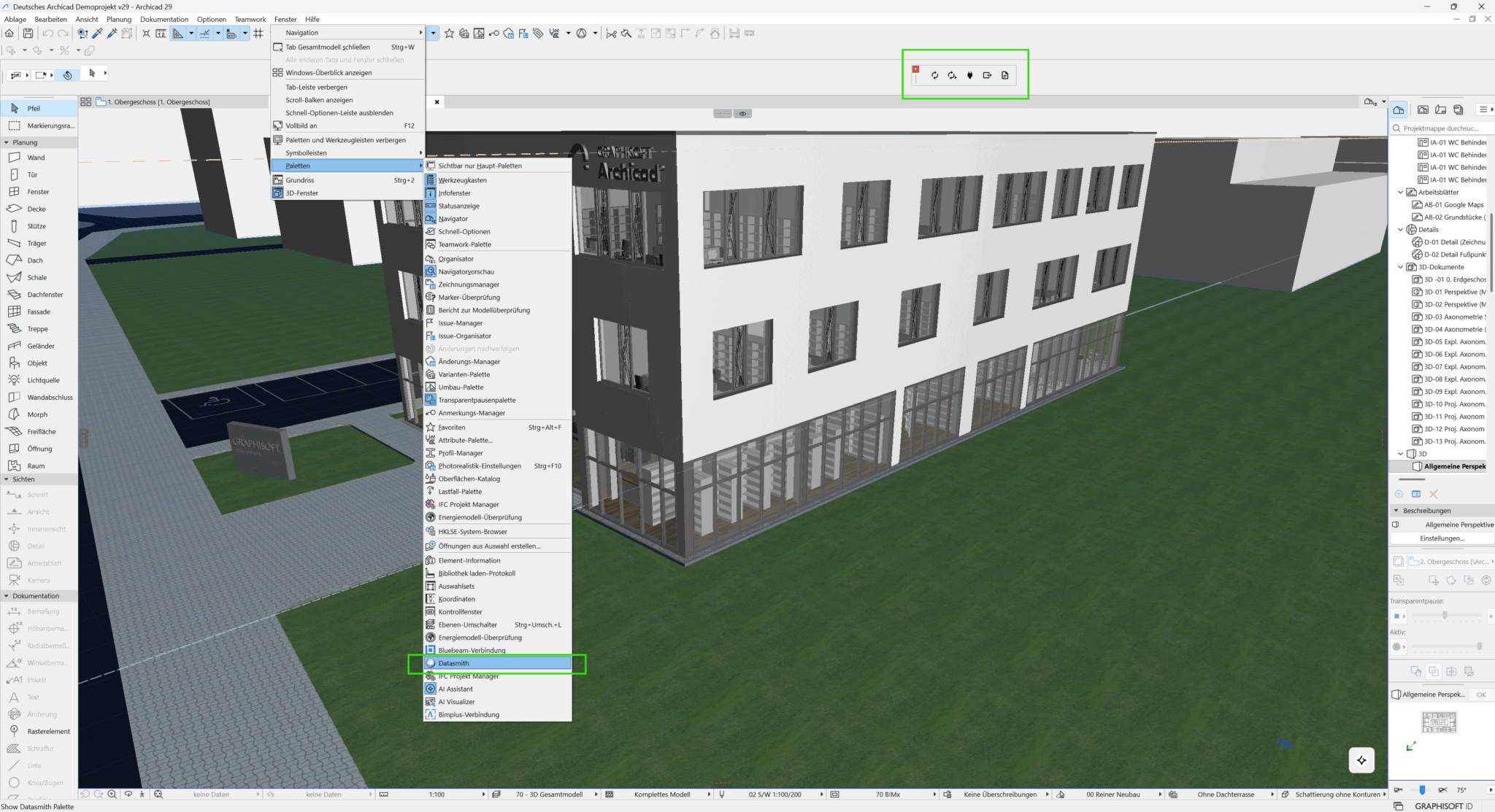 Twinmotion Datasmith-Plugin für Archicad 29 · Graphisoft Center West