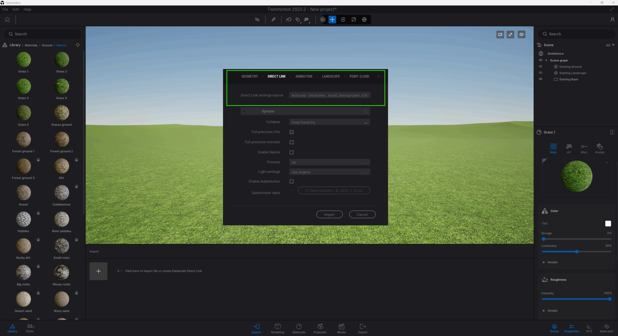 Twinmotion Datasmith-Plugin für Archicad 29 · Graphisoft Center West